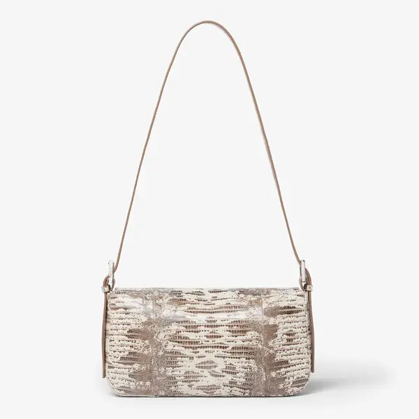 Fendi Baguette® 26424 Parchment-colored Lizard-leather Bag